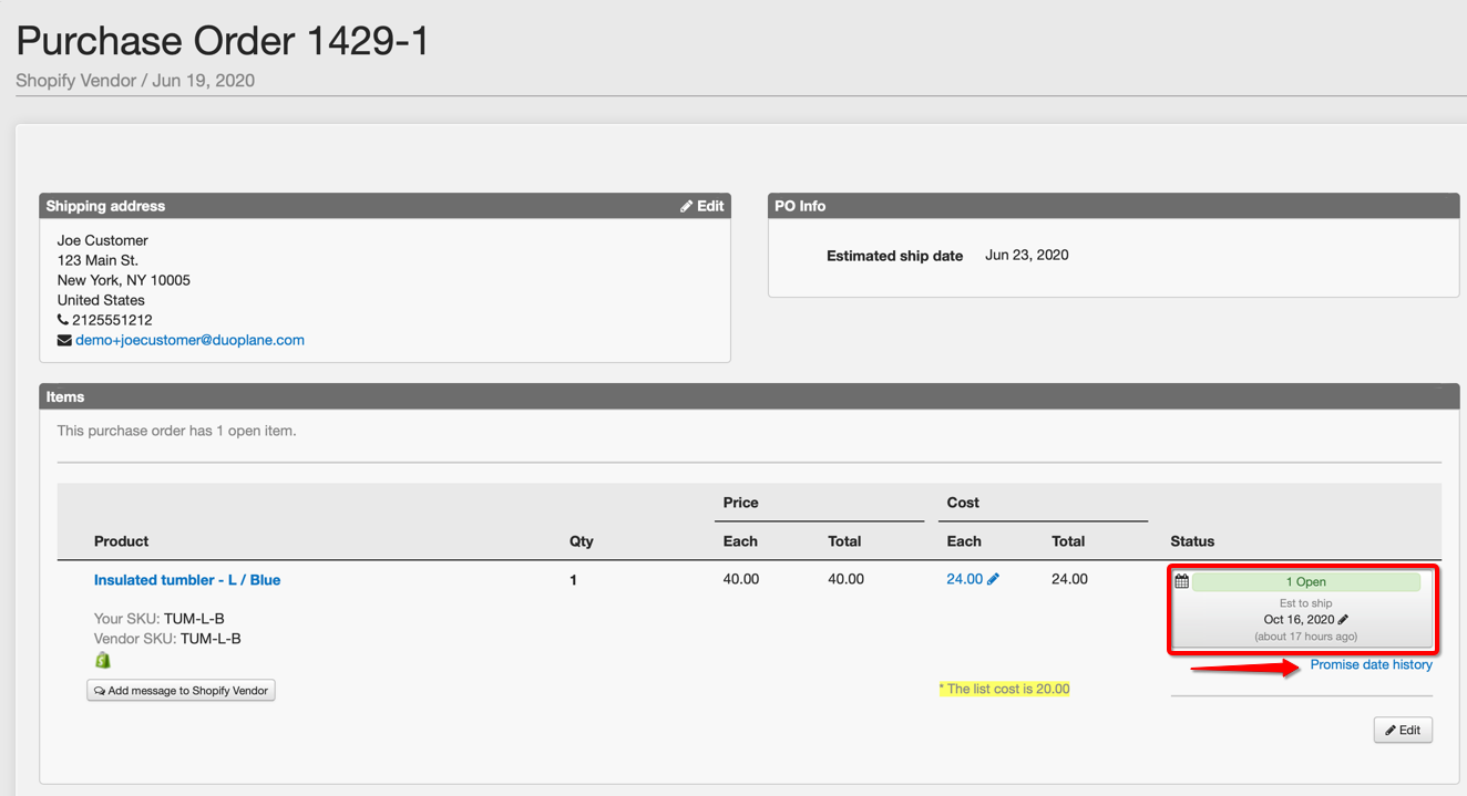 How to Set and Use Promise Dates – Duoplane Support Center